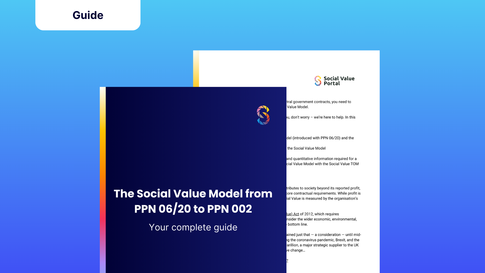 Download your guide to the Social Value Model and PPN 002
